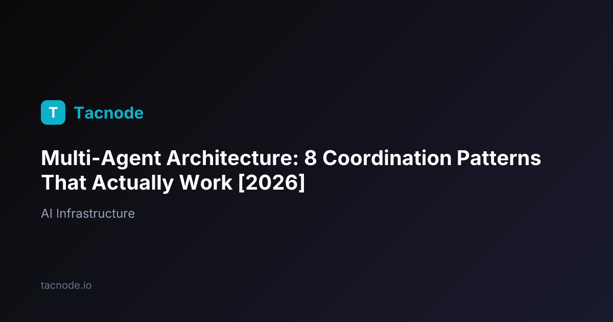 Multi-Agent Architecture: 8 Coordination Patterns That Actually Work ...